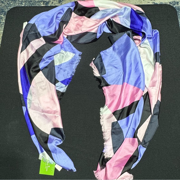 kate spade | Accessories | Kate Spade Womens Limelight Silk Scarf ...